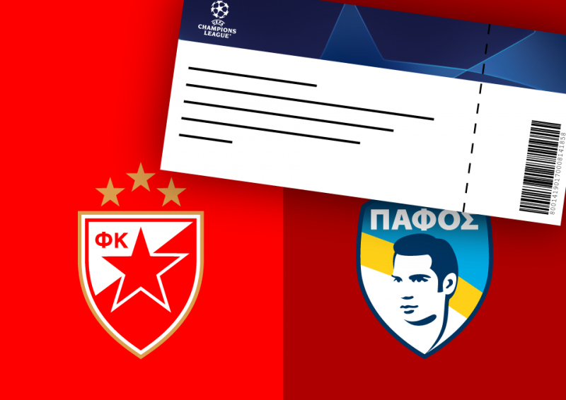 Tickets for FK Crvena zvezda - Pafos FC, 19.08.2025 at 21:00 (en)